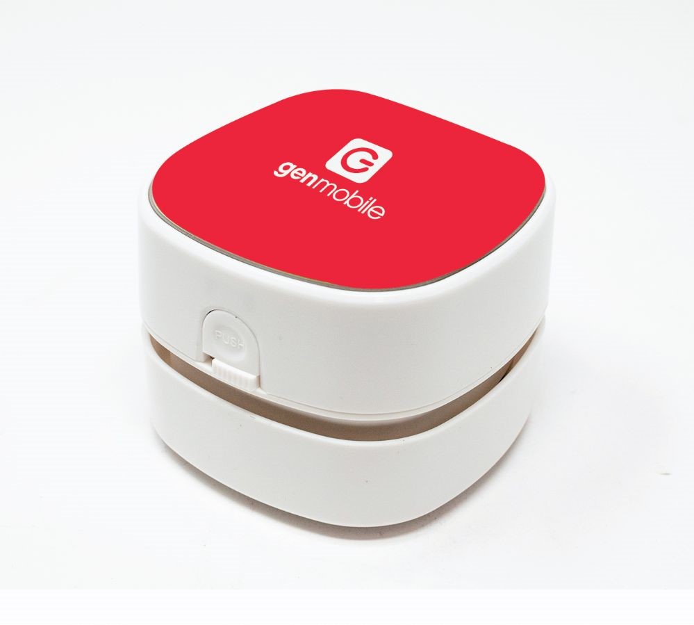 Gen Mobile | Crumbee Desktop Vacuum with Gen Mobile Logo | G711